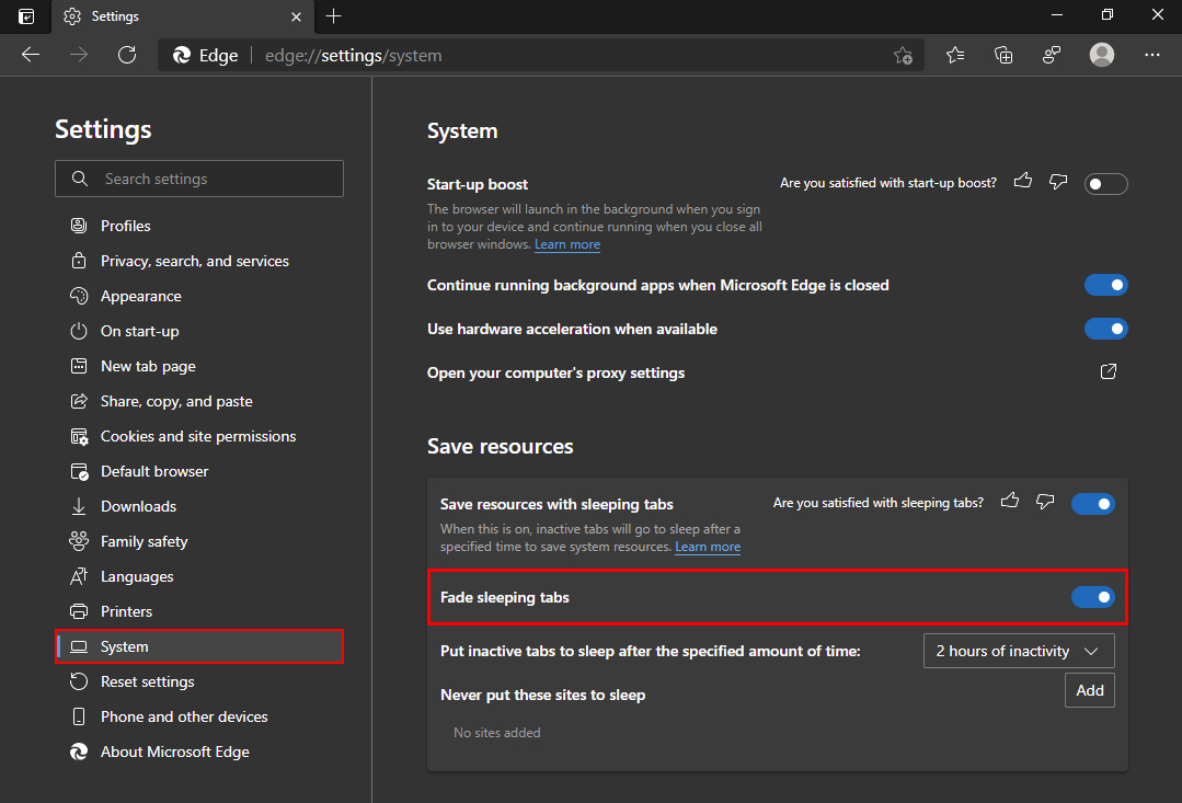 How to easily view which tabs are sleeping in Microsoft Edge. (Fade ... How to easily view which tabs are sleeping in Microsoft Edge. (Fade ...