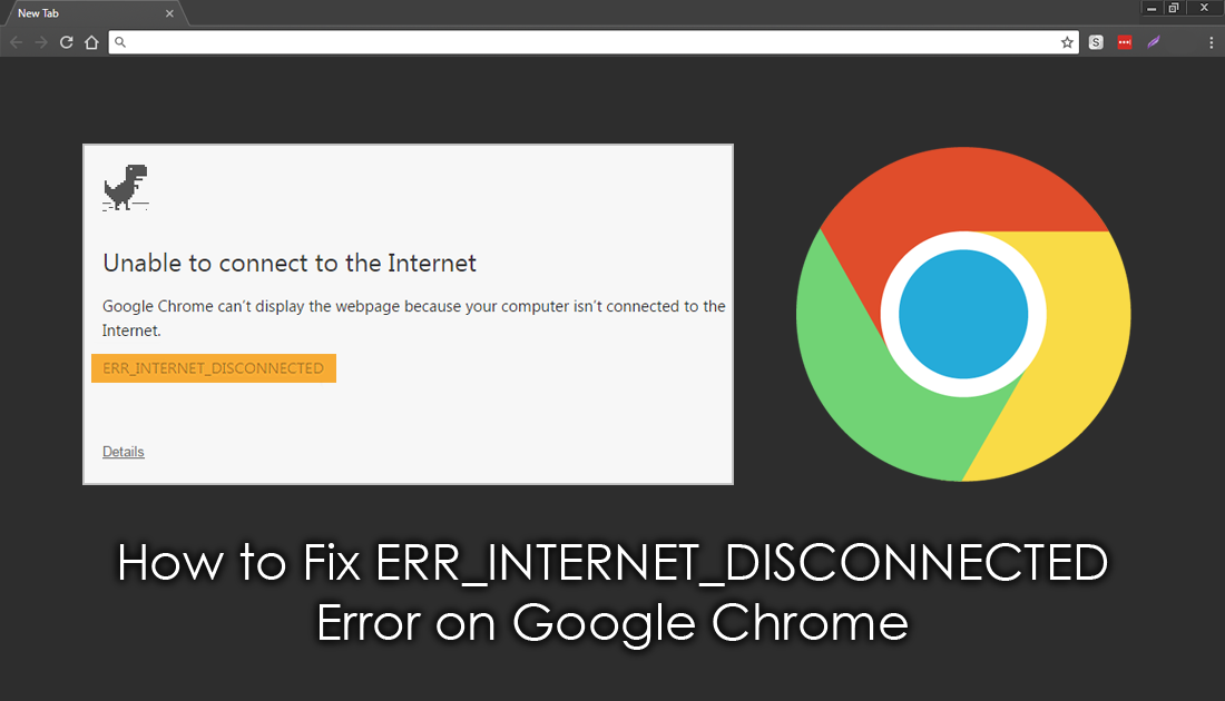How to Fix ERR_INTERNET_DISCONNECTED Error on Google Chrome. How to Fix ERR_INTERNET_DISCONNECTED Error on Google Chrome.