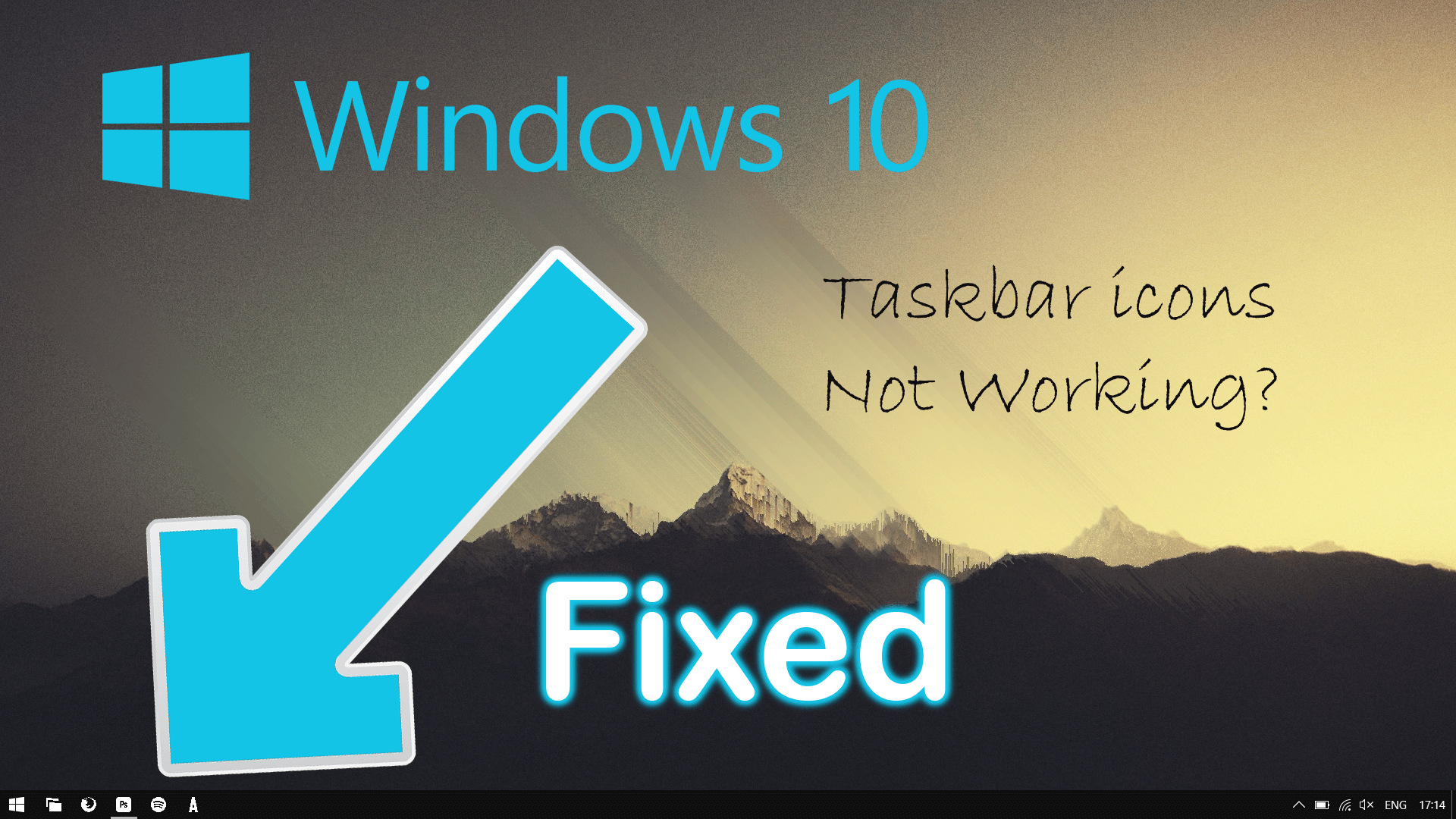 How to fix Taskbar icons and buttons not working on Windows 10. Fix ... How to fix Taskbar icons and buttons not working on Windows 10. Fix ...